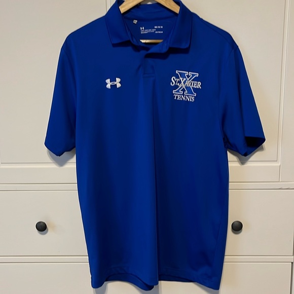 Under Armour | Shirts | Saint Xavier Mens Tennis Under Armour With Heatgear Polo Shirt Medium ...